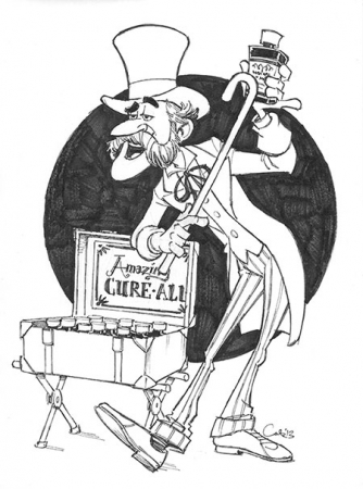 Sketchbook Update: Snake Oil Salesman – Cedric Hohnstadt Illustration